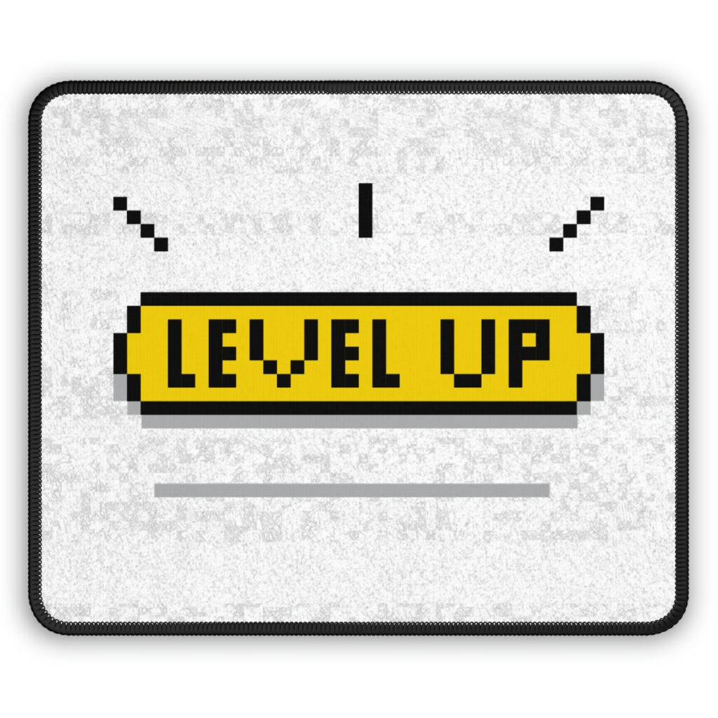 8-Bit ‘Level Up’ Gaming Mouse Pad